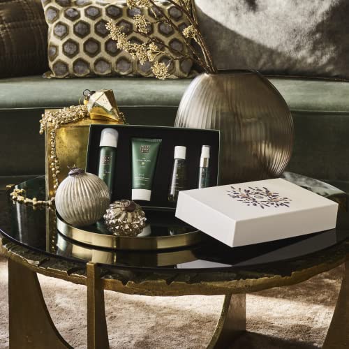 RITUALS Jing Calming Gift Set - Foaming Shower Gel, Body Cream, Dry Oil & Pillow Mist with Sacred Lotus, Jujube & Lavender - Small
