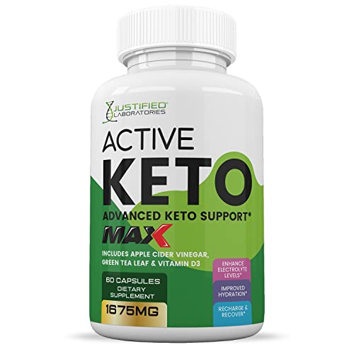 Justified Laboratories (10 Pack) Active Keto ACV Max Pills 1675 MG Formulated with Apple Cider Vinegar Keto Support Blend 600 Capsules