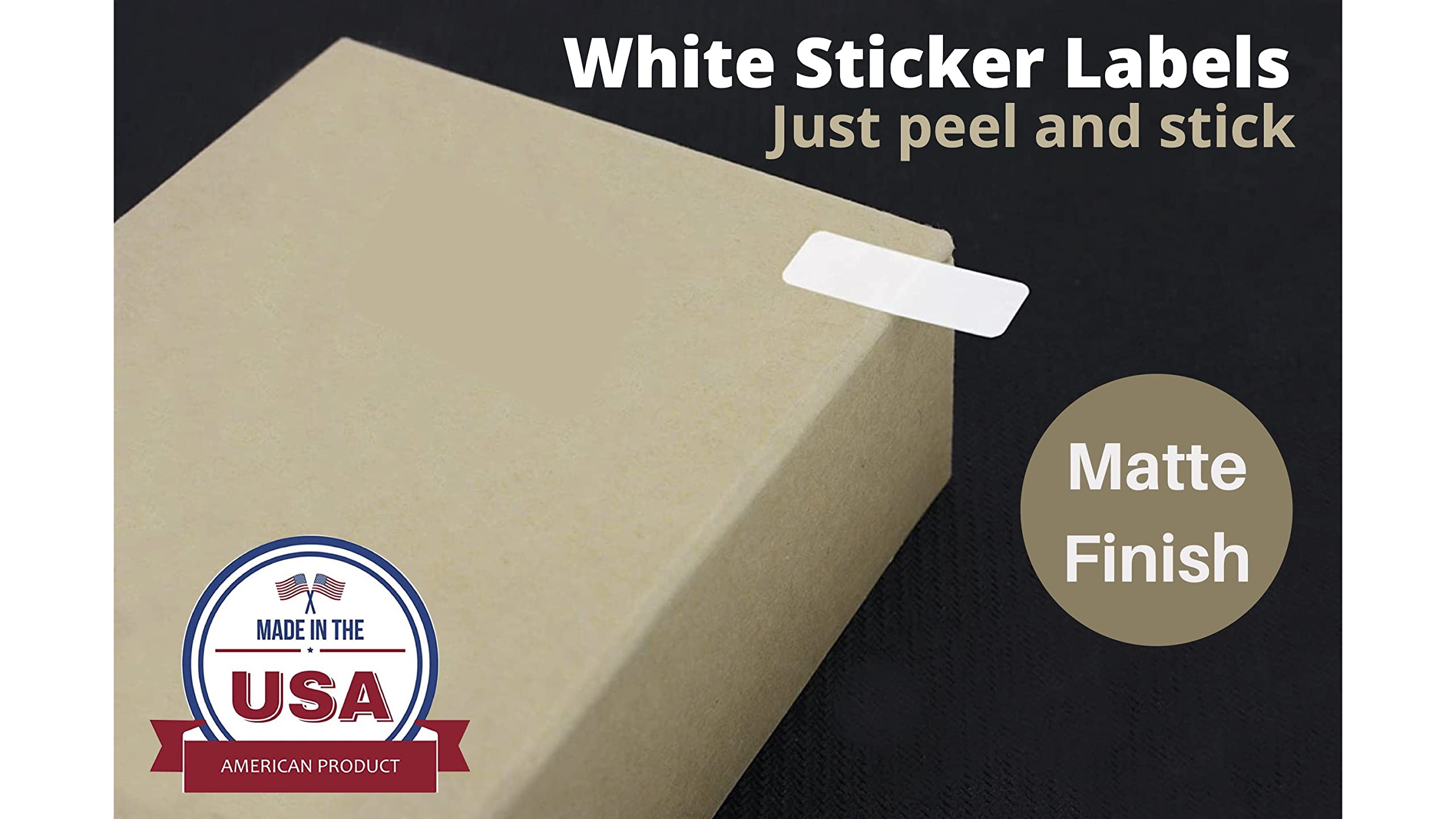 White Printable Labels Sheets + Bonus Color Labels Produce Excellent Results with Standard Laser Printer-Template Included! White Rectangular Stickers (1" x 0.375") - 7850 Pack