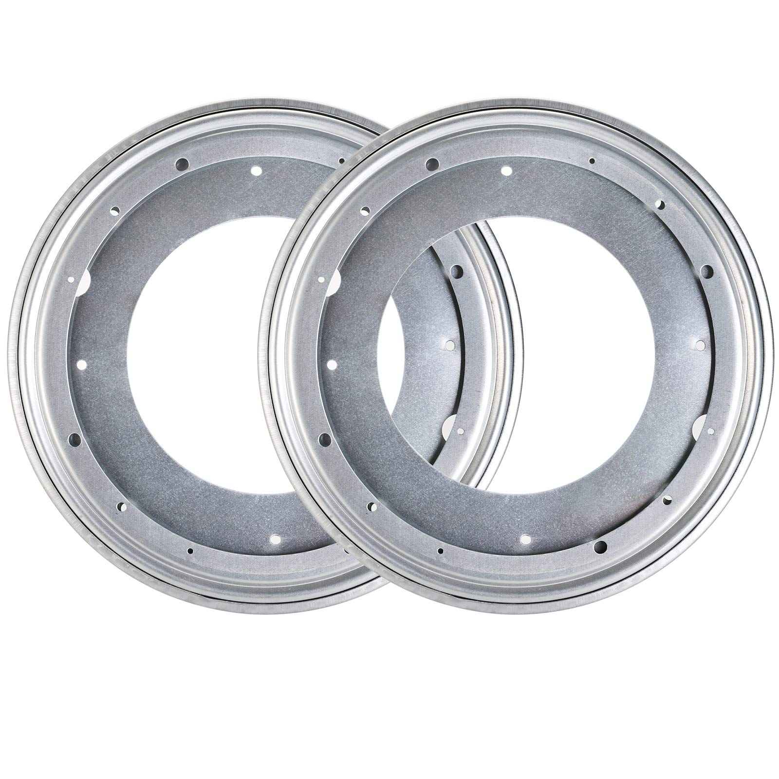 Fasmov 8 inches Lazy Susan 5/16 Thick Turntable Bearings with 6 Rubber Pads, Pack of 3