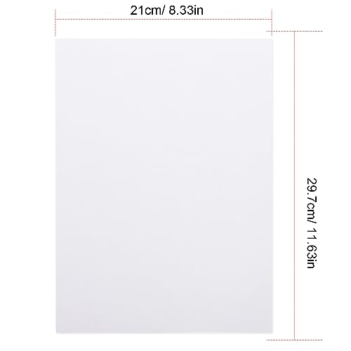 Cabilock 50 Sheets Labels Tag Tabs Blank Sticker Paper Label Paper Adhesive Label Sticker Printing Paper Sticker Printer Paper Printer Sticker Paper White Stickers A4 Magnetic Paper
