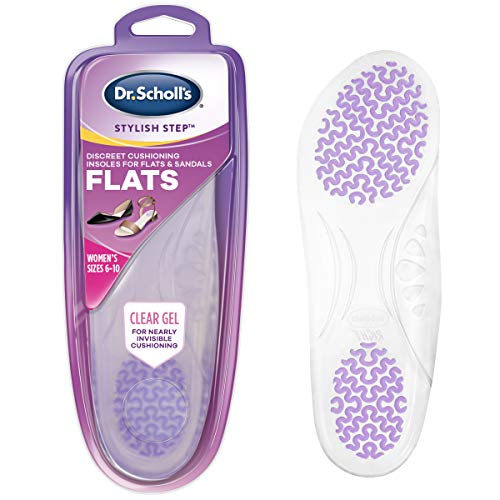 Dr. Scholl's Cushioning Insoles for Flats and Sandals, All-Day Comfort in Flats, Boots, (for Women's 6-10), 1 Pair, Packaging May Vary