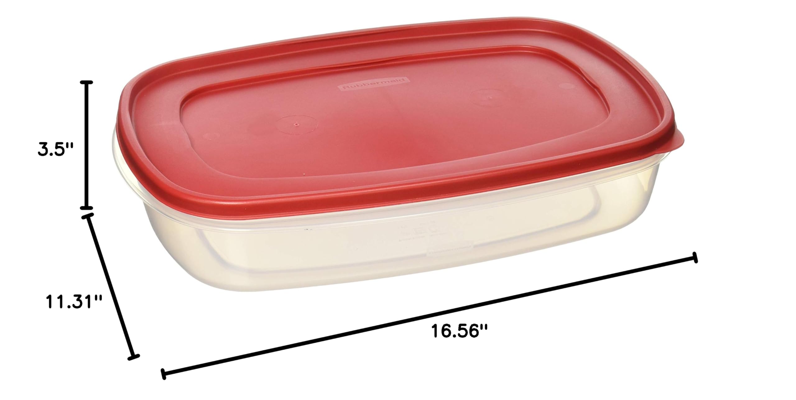 Rubbermaid 687965439399 Plastic Easy Find Lid Food Storage Container, 1.5 Gal, 1777163 Set of 2