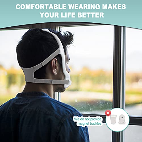 2PCS Headgear Compatible with Headgear, Headgear Straps Supplies Compatible with Head Strap, Clips NOT Included