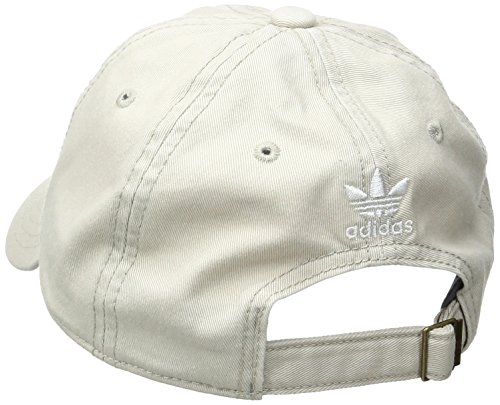 adidas Originals Women's Relaxed Fit Adjustable Strapback Cap, Khaki/White, One Size