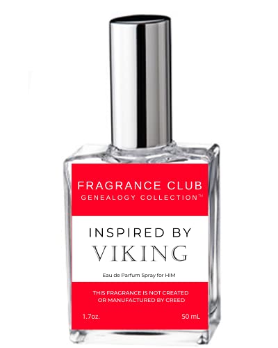 Fragrance Club Genealogy Collection Inspired by Viking 1.7 oz. EDP for Men is comparable to the original with fragrance notes of Pink Pepper, Jasmine and Ambers
