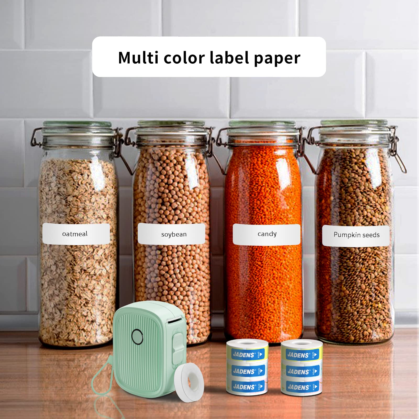 Label Maker Gap Tape 3 Rolls, Adapted Cable Label Print Paper Standard Laminated Office Labeling Tape Replacement, Oil Proof Waterproof Tearproof(White) (not Compatible with D110)