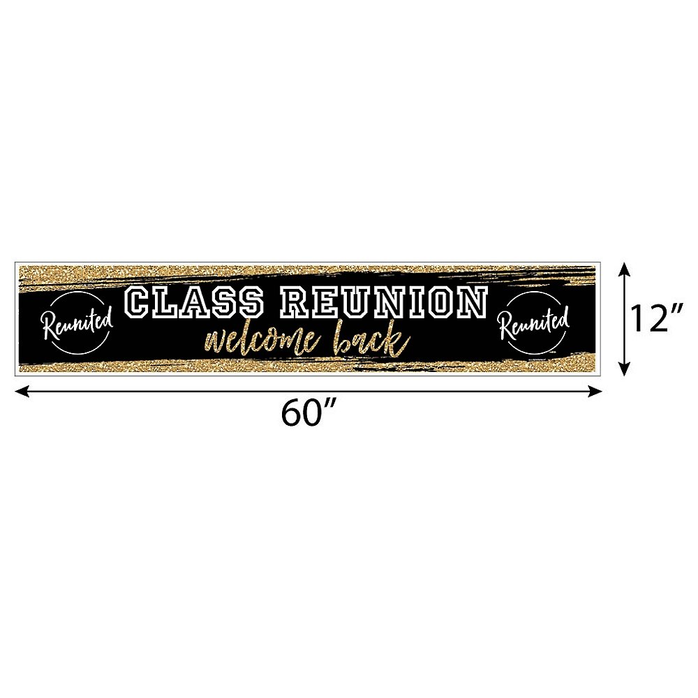 Big Dot of Happiness Reunited - School Class Reunion Party Decorations Party Banner