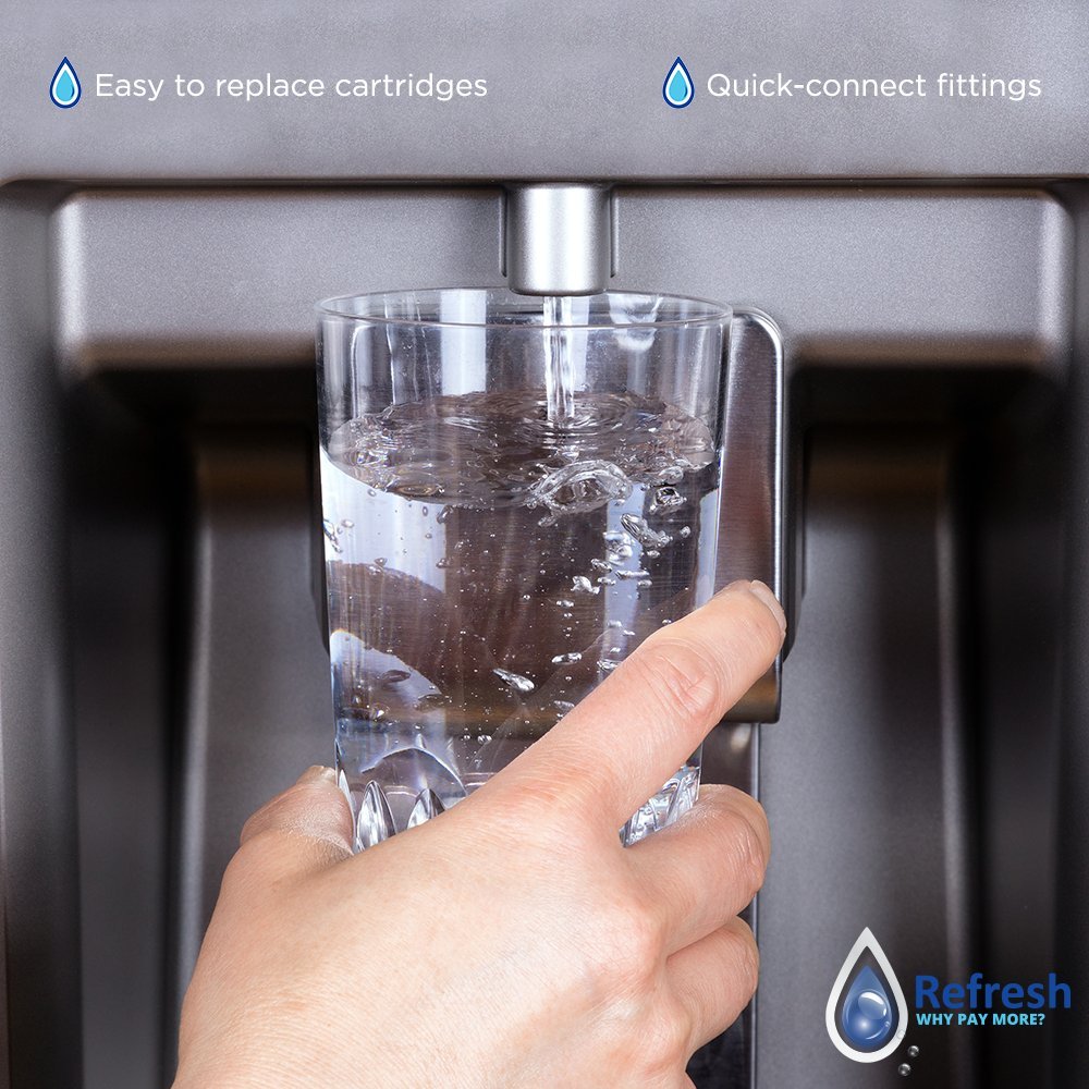 Refresh NSF-53 Premium Replacement Refrigerator Water Filter Compatible with Kenmore 46-9690, ADQ36006102 and LG LT700P, ADQ36006101 - Model R-9690Plus / R-9690Plus-S (1 Pack)