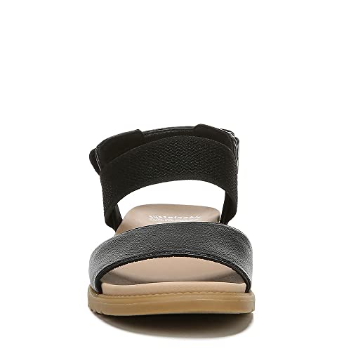 Dr. Scholl's Shoes Women's Island Life Flat Sandal, Black, 7