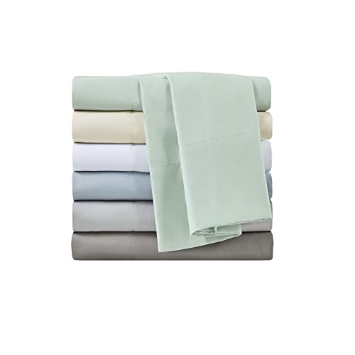 Sleep Philosophy Smart Cool Microfiber Moisture-Wicking Breathable 4 Piece Cooling Sheet Set, King Size, Grey (SHET20-963)