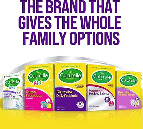 Probiotic with Strains to Support Digestive, Immune & Vaginal Health*, Culturelle Women’s Healthy Balance Probiotic, Gluten Dairy & Soy Free, 30 Count