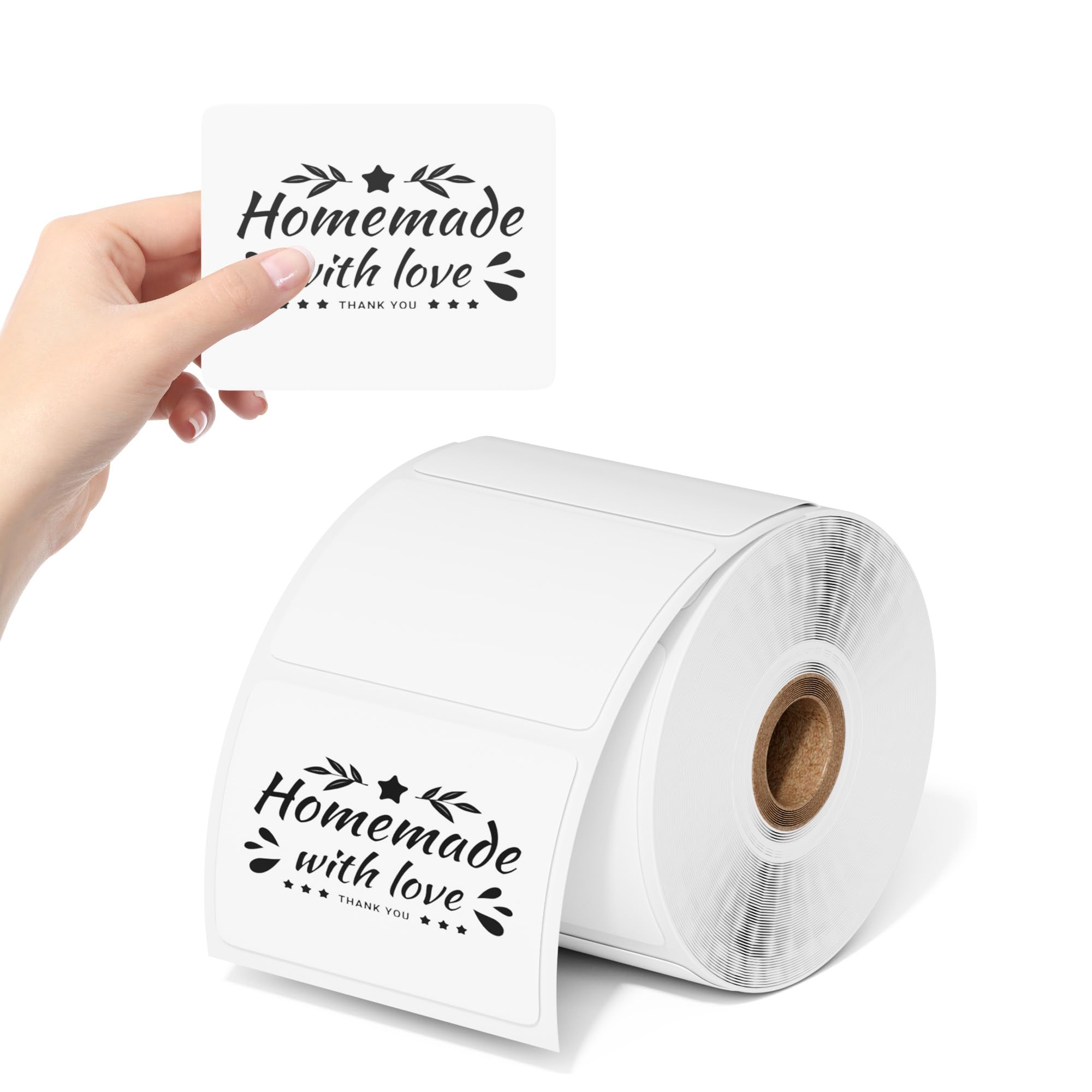 3"x2" Thermal Printer Labels Roll - 1240 PCS Label Stickers for Small Business Supplies - Commercial Grade Logo Stickers for Business Customized - Waterproof Shipping Labels for Thermal Label Printer