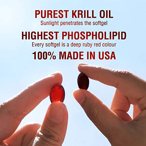 LABO Nutrition Perfect Krill EX, The Purest Ultra Strength Antarctic Krill Oil, Highest Phospholipids (>56%) with Choline & Astaxanthin, Omega 3, Heart & Joint Support, 100% Made In USA, 2x 60softgels