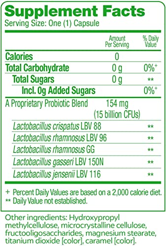 Probiotic with Strains to Support Digestive, Immune & Vaginal Health*, Culturelle Women’s Healthy Balance Probiotic, Gluten Dairy & Soy Free, 30 Count