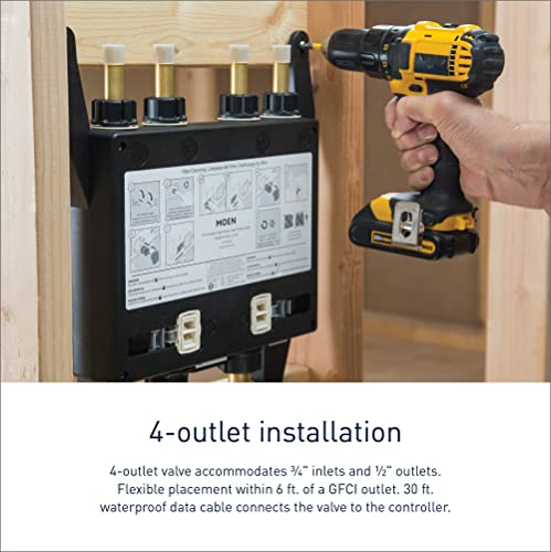 Moen Smart Shower 4-Outlet Digital Thermostatic Shower Valve with 3/4" Connections, S3104