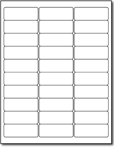 Printable Waterproof Labels - 1" x 2-5/8" Address Labels - 30 per Sheet - 10 Sheets / 300 Labels - Blank Weatherproof Shipping Labels - Water Proof Polyester Laser Label for Laser Printers