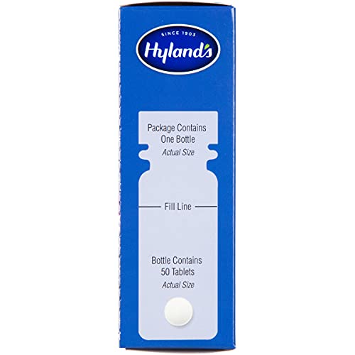 Hyland's Cold Medicine with Zinc, Decongestant and Sore Throat Relief, Homeopathic for Adults, 50 Count
