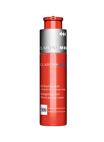 CLARINSMEN Energizing Gel | Cool, Mattifying Gel Moisturizer For Men| Energizes Skin and Locks In Moisture | Mattifies and De-Shines | Invisible, Non-Sticky Texture | All Skin Types | 1.7 Ounces