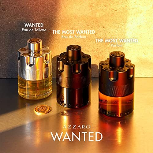 Azzaro Wanted Eau de Toilette β Mens Cologne β Woody, Citrus & Spicy Fragrance, 3.3 Fl Oz