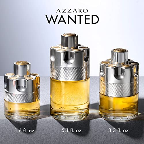 Azzaro Wanted Eau de Toilette β Mens Cologne β Woody, Citrus & Spicy Fragrance, 3.3 Fl Oz