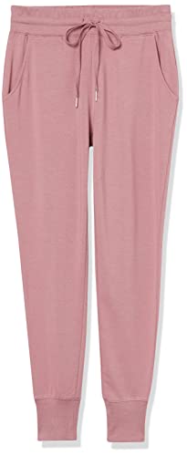 Daily Ritual Women's Terry Cotton and Modal Drawstring Jogger Pant, Dusty Lilac, Large