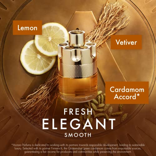 Azzaro Wanted Eau de Toilette β Mens Cologne β Woody, Citrus & Spicy Fragrance, 3.3 Fl Oz