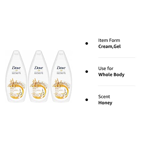 Dove Nourishing Secrets Indulging Ritual Body Wash, 16.9 Ounce / 500 Ml (Pack of 3) International Version