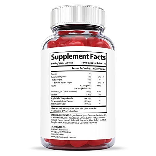 (5 Pack) Simpli Health ACV Keto Gummies 1000MG with Pomegranate Juice Beet Root B12 300 Gummys