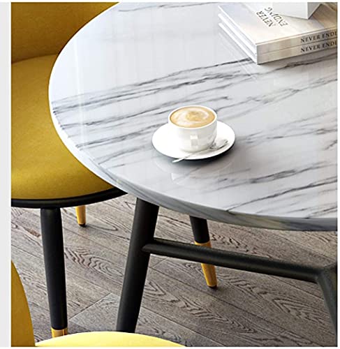 Office Conference Table, Office Business Hotel Reception Dining Table Set, Office Table and Chair Set Creative Round Table Study Living Room Bedroom Home Company Company Shop Reception Table (Color :