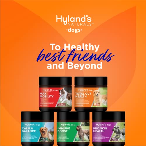 Hyland's Naturals - Dogs - Max Mobility, 90 Soft Chews, Supports Joint Health, Mobility & Flexibility, with Organic Turmeric Root, Glucosamine & Chondroitin, BBQ Chicken Flavor