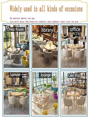 Office Conference Table, Office Business Hotel Reception Dining Table Set, Office Table and Chair Set Creative Round Table Study Living Room Bedroom Home Company Company Shop Reception Table (Color :