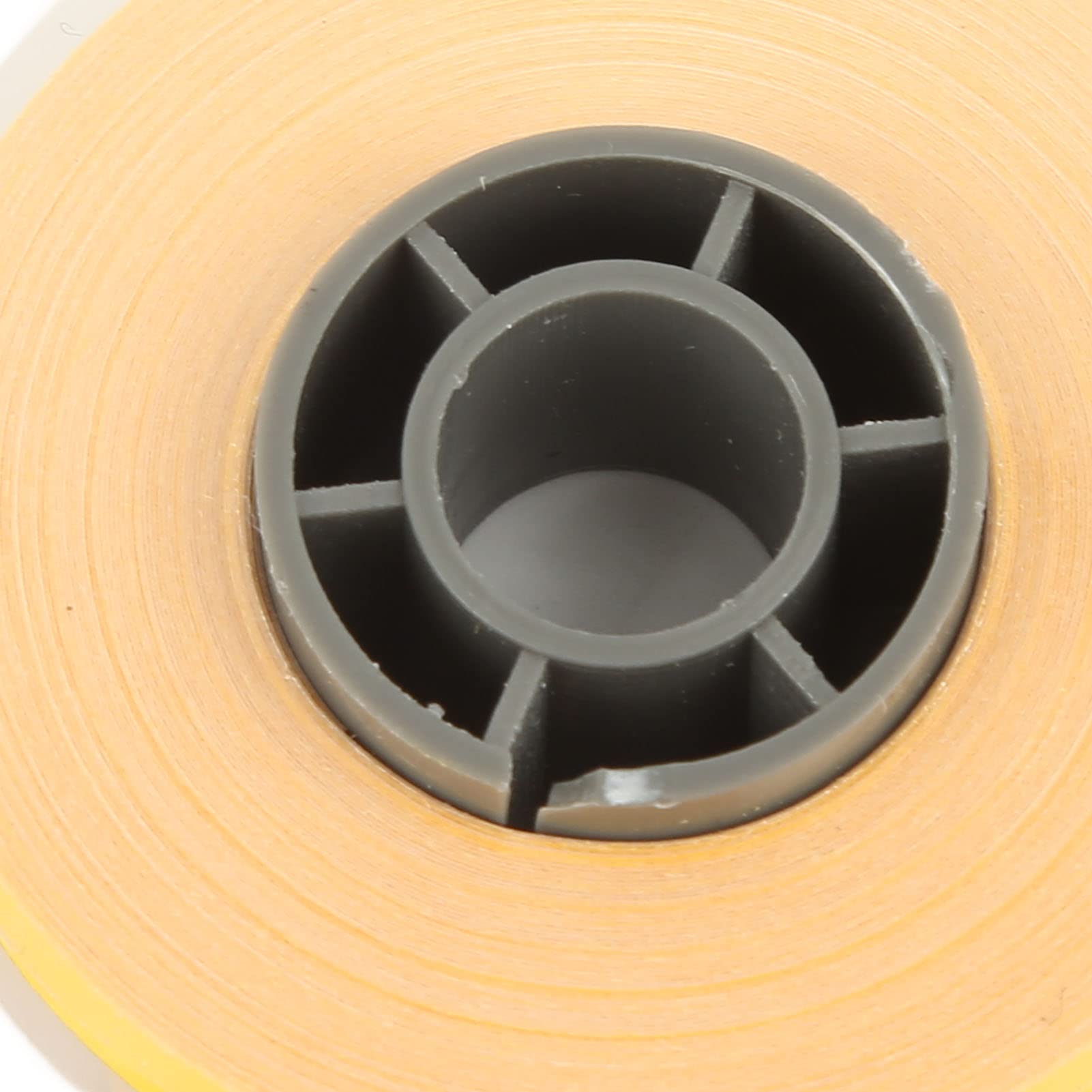 4 Rolls Label Maker Tapes, 6mm Wide 8m Long Clear Printing Self Adhesive Label Maker Tape Thermal DIY Label Paper for MAX LM 370 380 390 (Yellow)