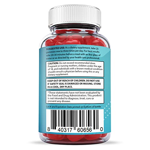 Justified Laboratories (10 Pack) Tru Bio Keto Gummies 1000MG ACV with Pomegranate Juice Beet Root B12 600 Gummys