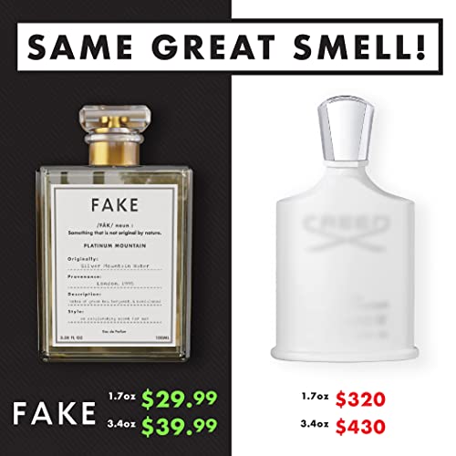 Fragrance Inspired by Silver Mountain Water 3.4oz Men's Cologne | Almost an Exact Clone | 3.4oz Eau de Parfum | Robust Masculine Crisp Clean Scent with a Woodsy Backbone | Unisex Fragrance is Addictive!