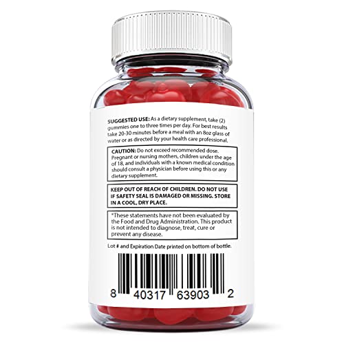 Justified Laboratories (2 Pack) Algarve Keto ACV Gummies 1000MG with Pomegranate Juice Beet Root B12 120 Gummys