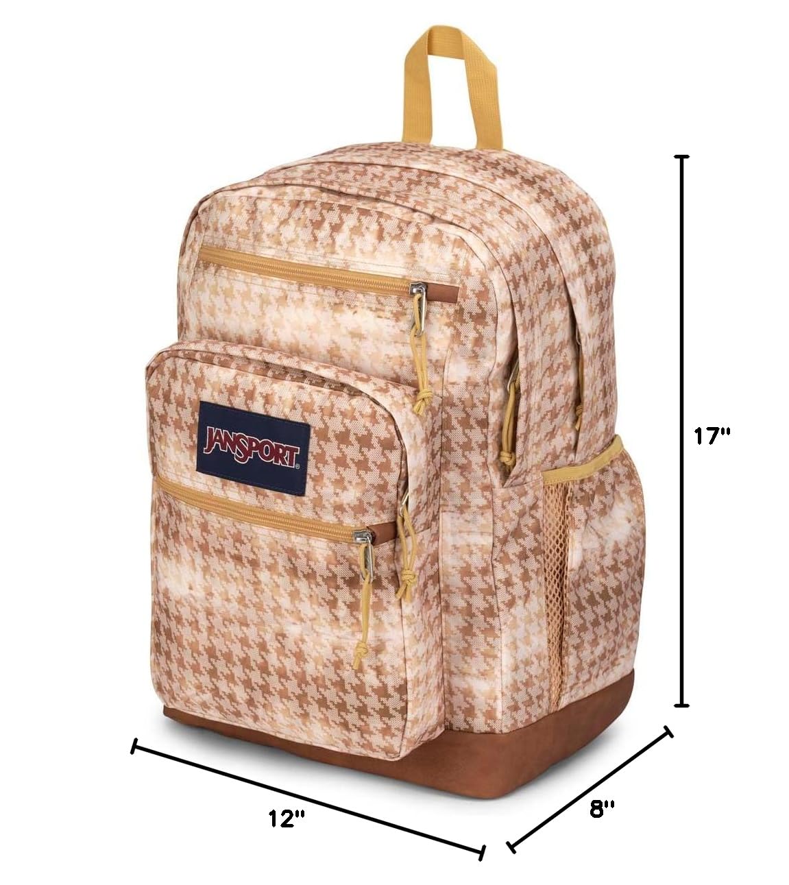 JanSport Cool Student Backpack - School, Travel, or Work Bookbag with 15-Inch Laptop Pack, Boho Floral Graphite Grey