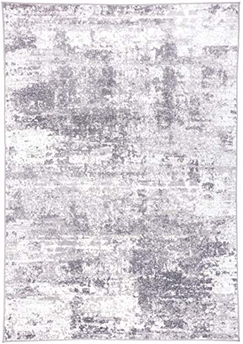 Rugshop Distressed Abstract Area Rug 3'3"x 5' Gray