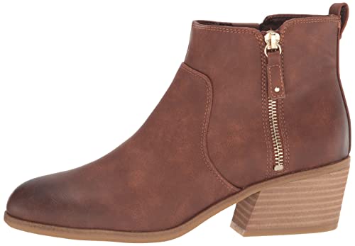 Dr. Scholl's Shoes Women's Lawless Ankle Booties Boot, Copper Brown Synthetic, 9