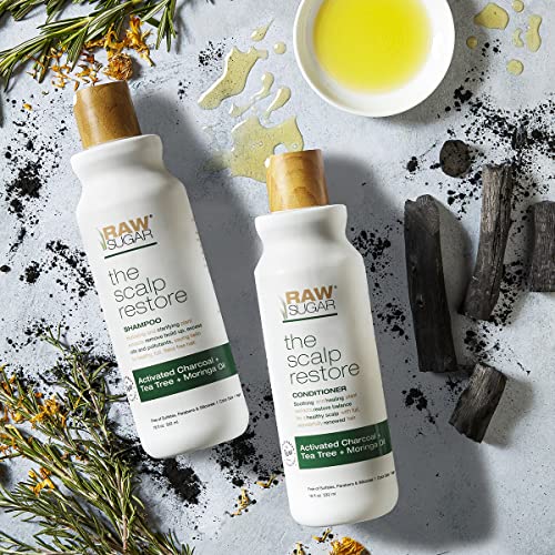 Raw Sugar Scalp Intensive Ritual Bundle - Shampoo, Conditioner, Scalp Scrub & Hair Masque, Clean Ingredients, Sulfate-Free & Paraben-Free