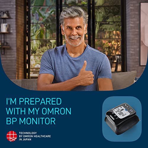 Omron Hem 6232T Wrist Blood Pressure Monitor (Black) Battery Powered