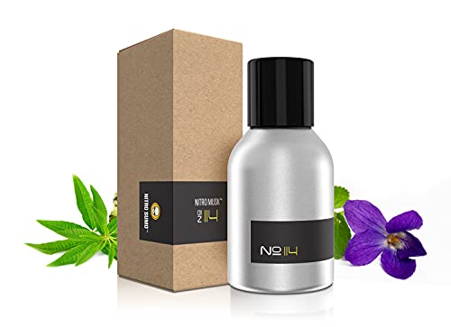 Original Nitro Musk version of Green Irish Tweed, No. 114, 1.5oz of Pure Concentrated Cologne Oil, Cologne for Men, Ingeniously Crafted Using the Finest Ingredients by Musk & Hustle in the U.S.