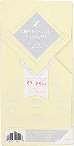 RITUAL CHOCOLATE 100% Cacao Bar, 1 EA