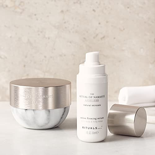 RITUALS Namaste Natural Active Firming Day Cream Refill - Face Moisturizer & Neck Cream with Gotu Kola, Shea Butter, Sesame Oil & Holy Lotus - 1.6 Fl Oz