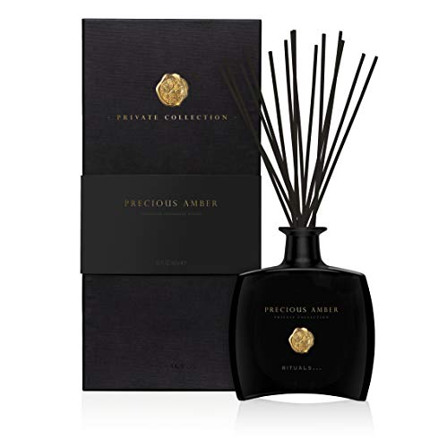 RITUALS Precious Amber Luxury Oil Reed Diffuser Set - Fragrance Sticks with Juniper, Fresh Cardamom, Vetiver, Patchouli & Amber - 15.2 Fl Oz