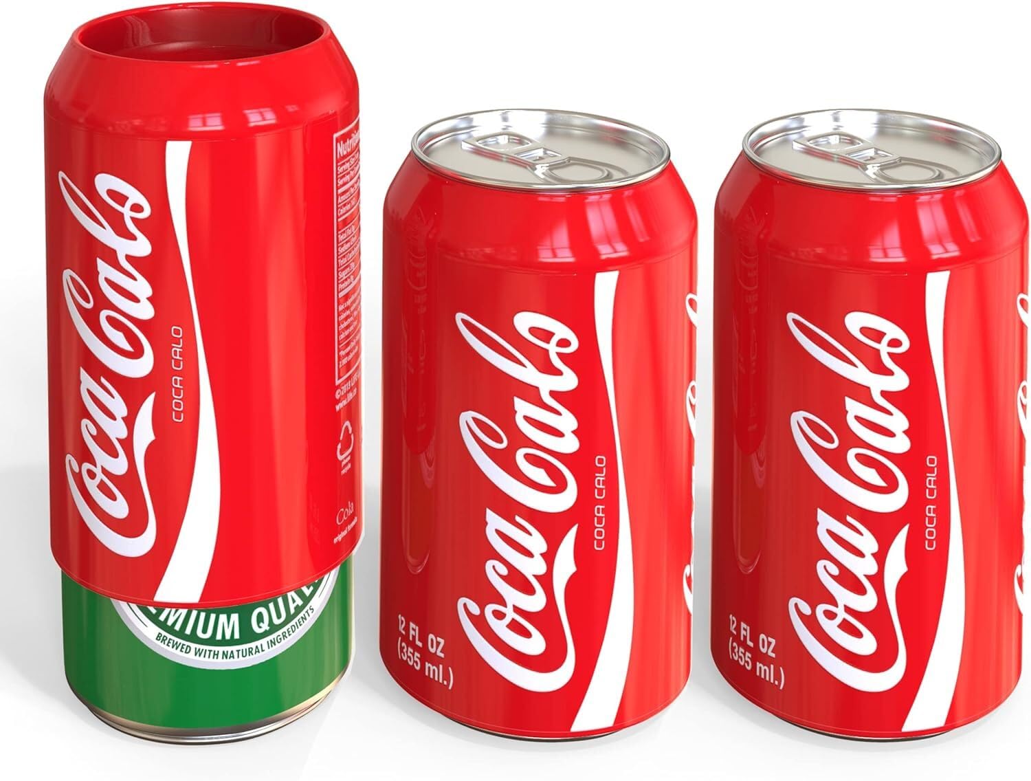 Skywin Silicone Can Sleeve (3 Pack) - Can Cover can Hides Can by Disguising it as a Can of Soda (Red)
