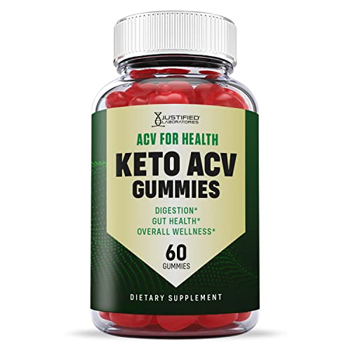 Justified Laboratories (3 Pack) ACV for Heath Keto ACV Gummies 1000MG with Pomegranate Juice Beet Root B12 180 Gummys