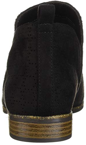 Dr. Scholl's Shoes Women's Rate Ankle Boot, Black Perforated Microfiber Suede, 10 US