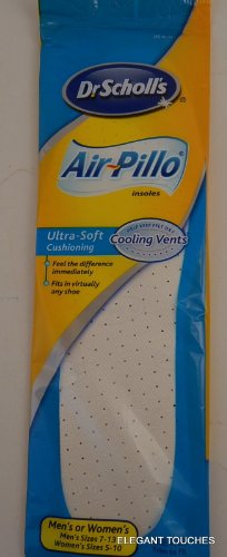 Dr. Scholl's Air Pillow Insole Unisex Shoes,Men (sizes 7-13) and Women (sizes 5-10),one pair