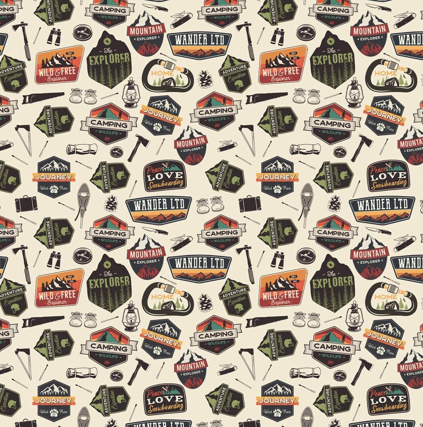 Stesha Party Explorer Outdoor Adventure Enthusiast Wrapping Paper - 30 x 20 Inch (3 Sheets)